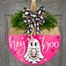 Halloween Front Door Decor | Halloween Wreath | Hey Boo | Ghost ...