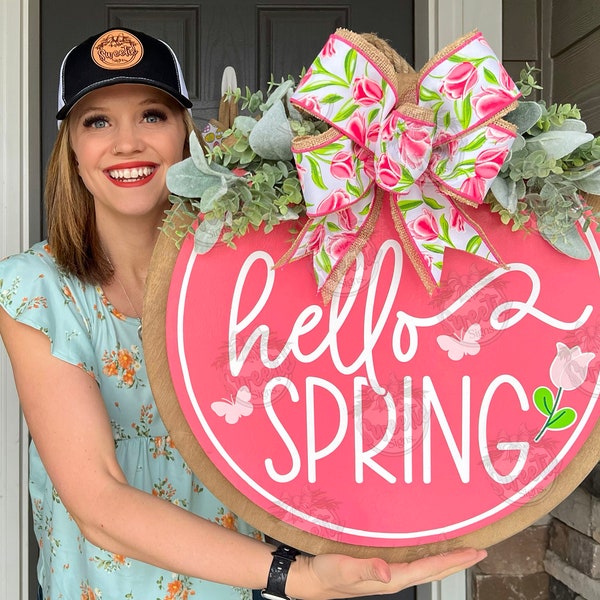 Spring Wreath for Front Door - Etsy
