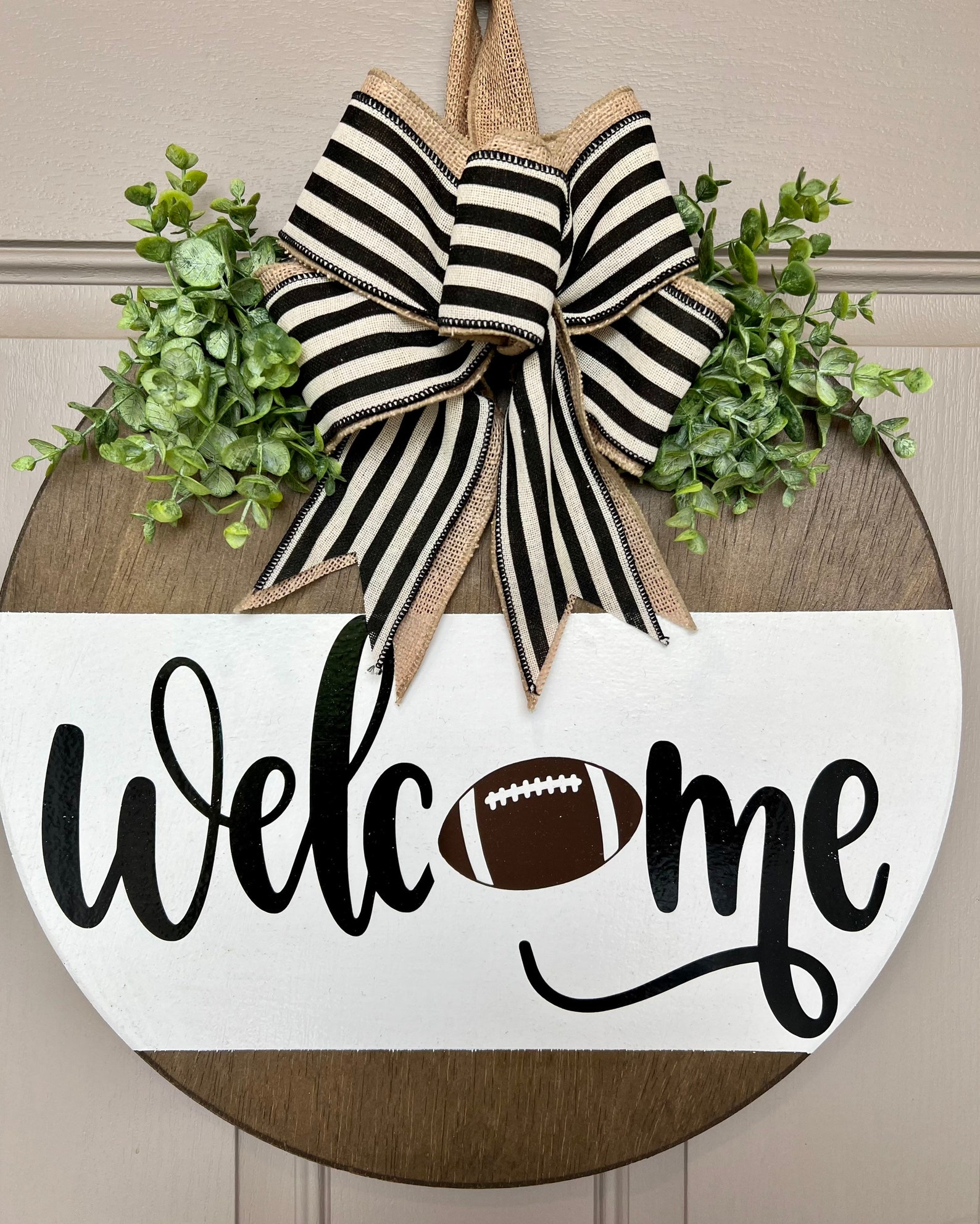 Front Door Decor Football Sign Sports Sign Door Hanger - Etsy