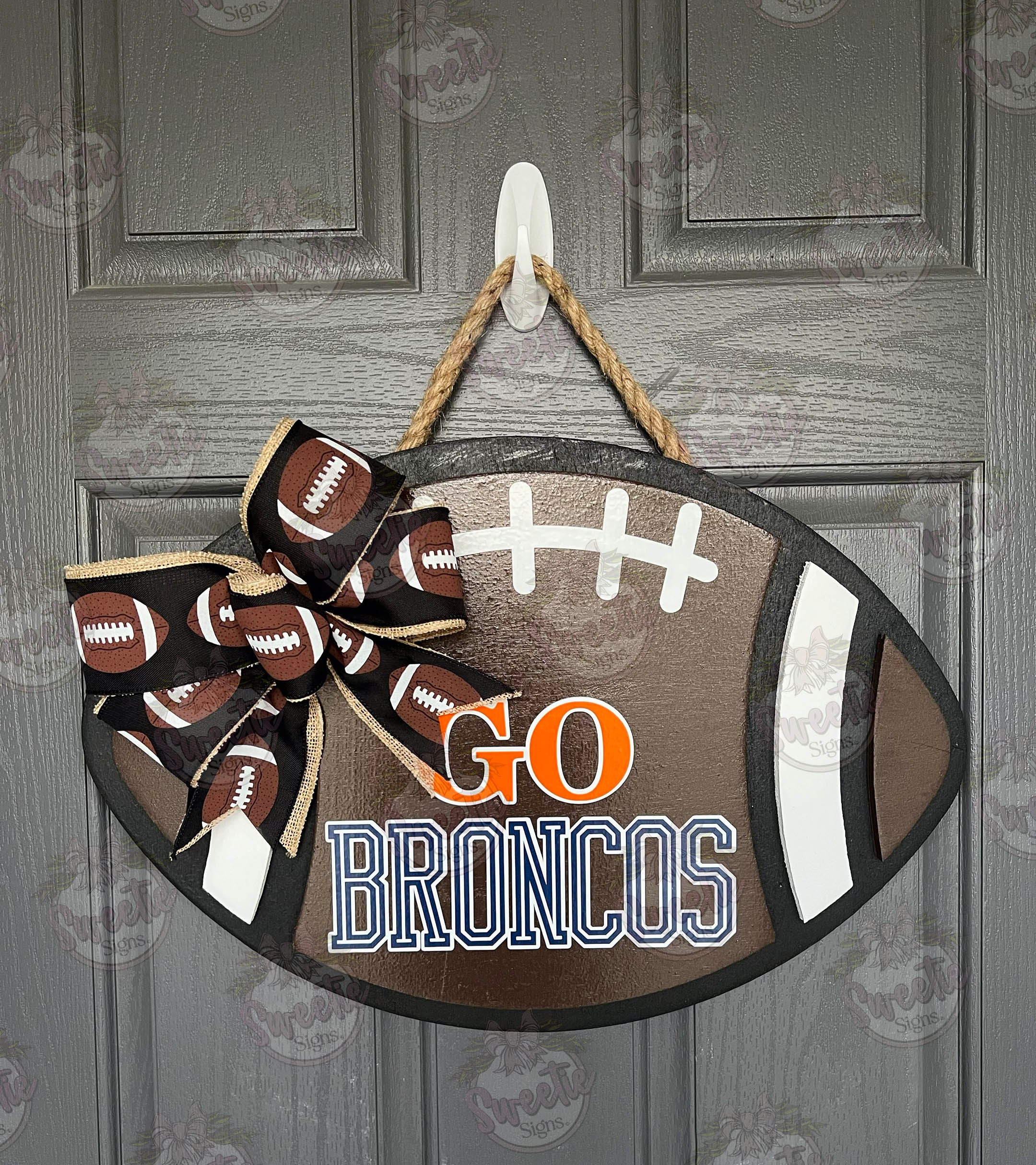 Front Door Decor | Football Sign | Sports Sign | Football Gift ...