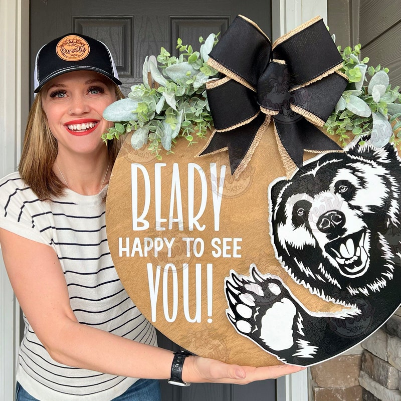 Bear Door Hanger - Etsy