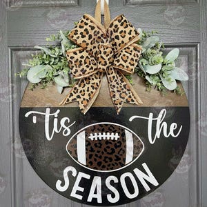 Football Front Door Decor | 'tis the Season | Football Sign | Sports ...