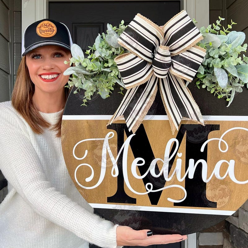 Name Wreath - Etsy