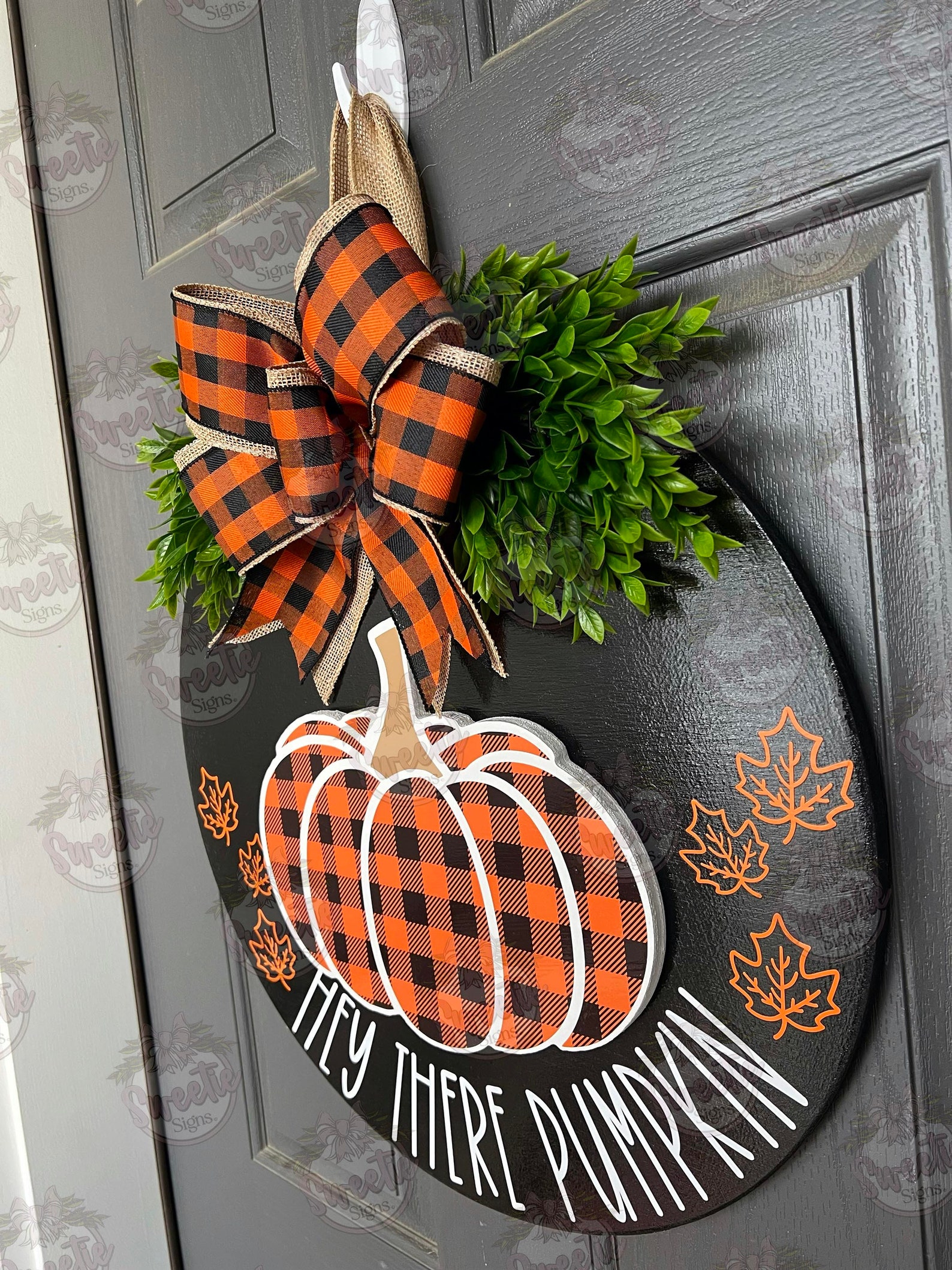 Fall Front Door Decor | Happy Fall Y'all Sign | Fall Wreath | Pumpkin ...