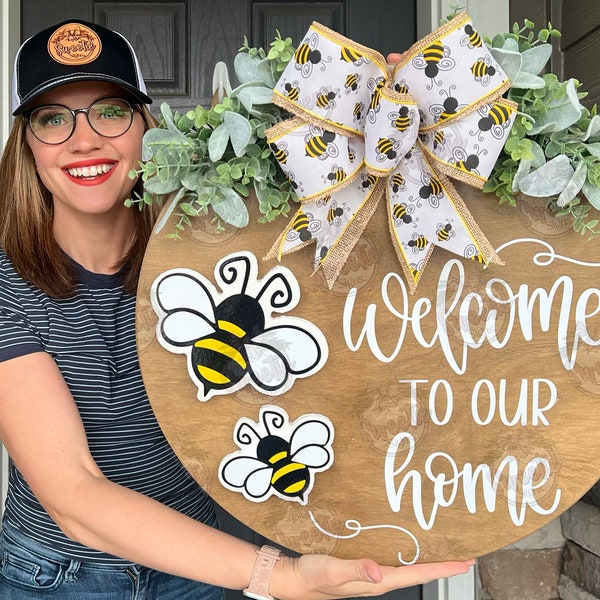 Bee Door Sign - Etsy