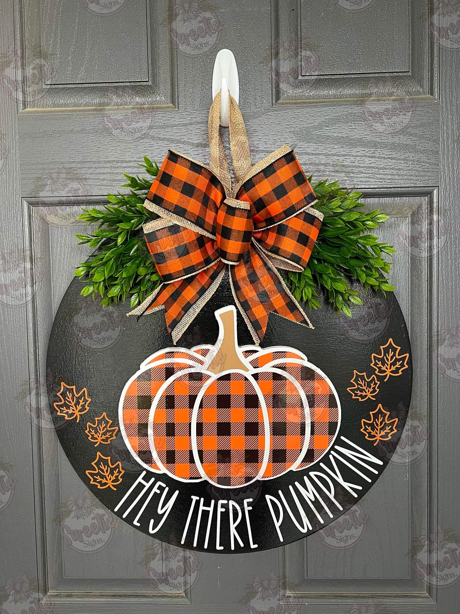 Fall Front Door Decor | Happy Fall Y'all Sign | Fall Wreath | Pumpkin ...
