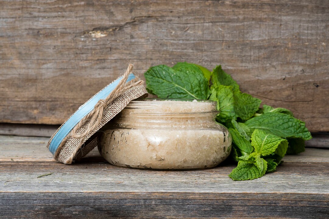 Organic Peppermint Body Scrub, Peppermint Scrub, Organic Sugar Scrub ...