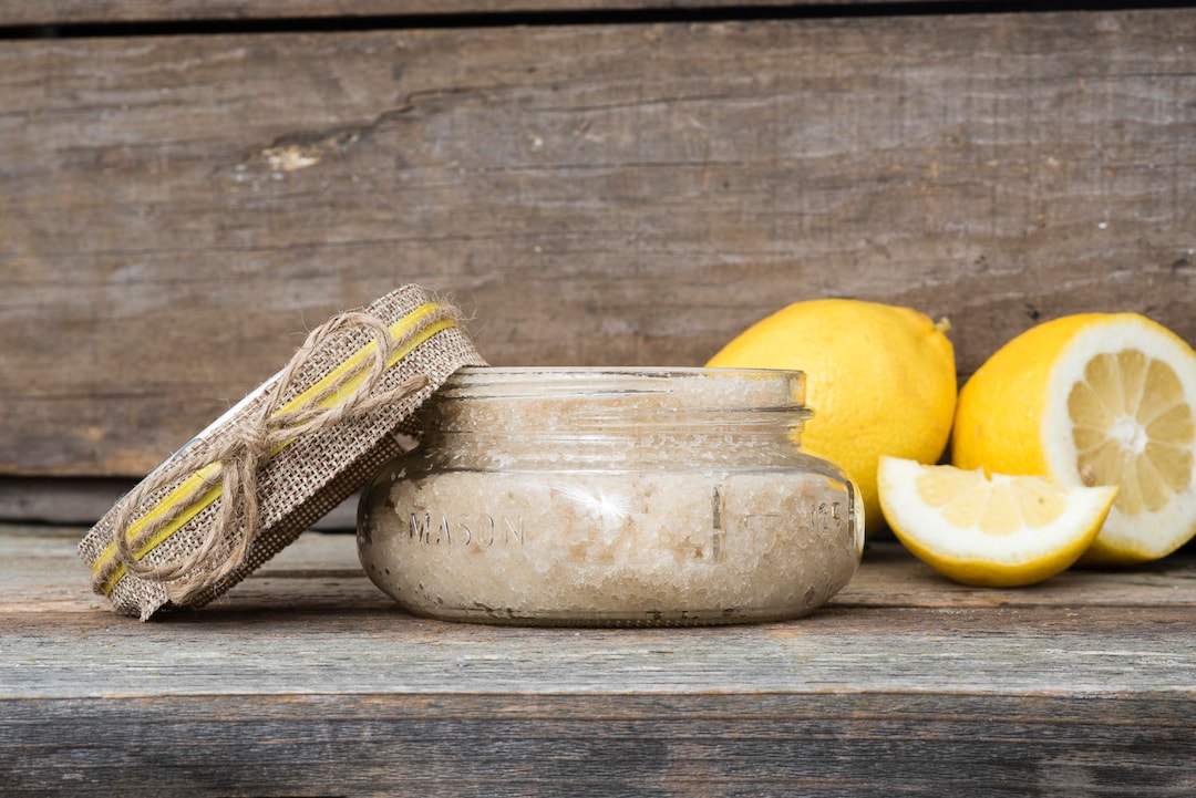 Organic Lemon Sugar Scrub, Body Scrub, Citrus Sugar Scrub, Organic Body ...