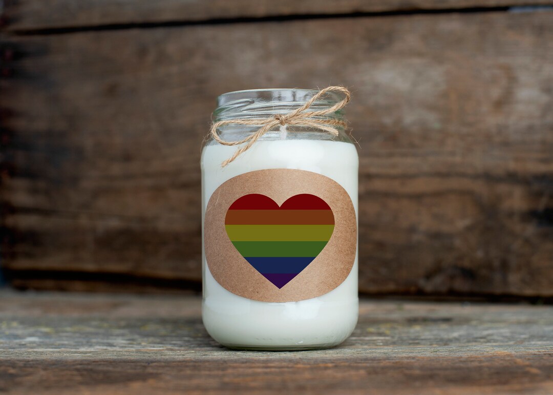 Gay Pride Candle, LBGTQ Pride, Soy Candle, LBGTQ Rainbow Candle, Gay ...