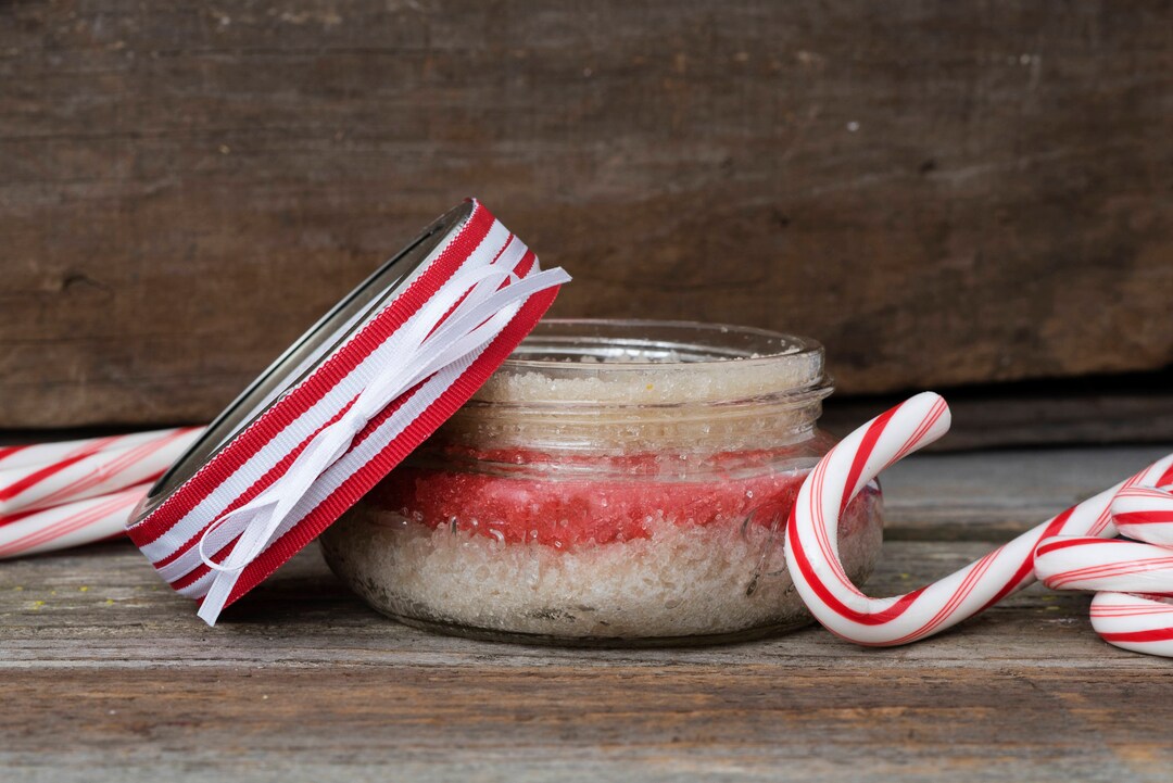 Candy Cane Body Scrub, Organic Sugar Scrub, Exfoliating Scrub ...