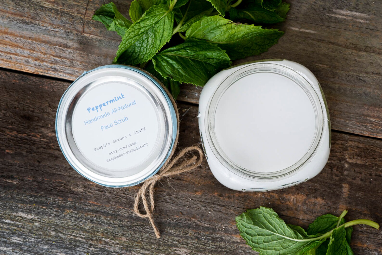 Natural Peppermint Face Scrub, Exfoliating Scrub, Face Wash, Acne Face ...