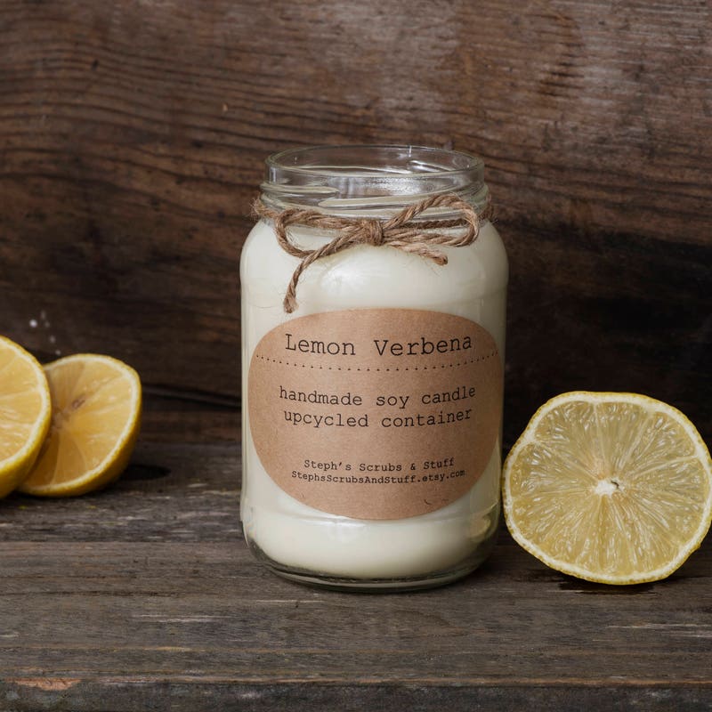 Lemon Candle - Etsy