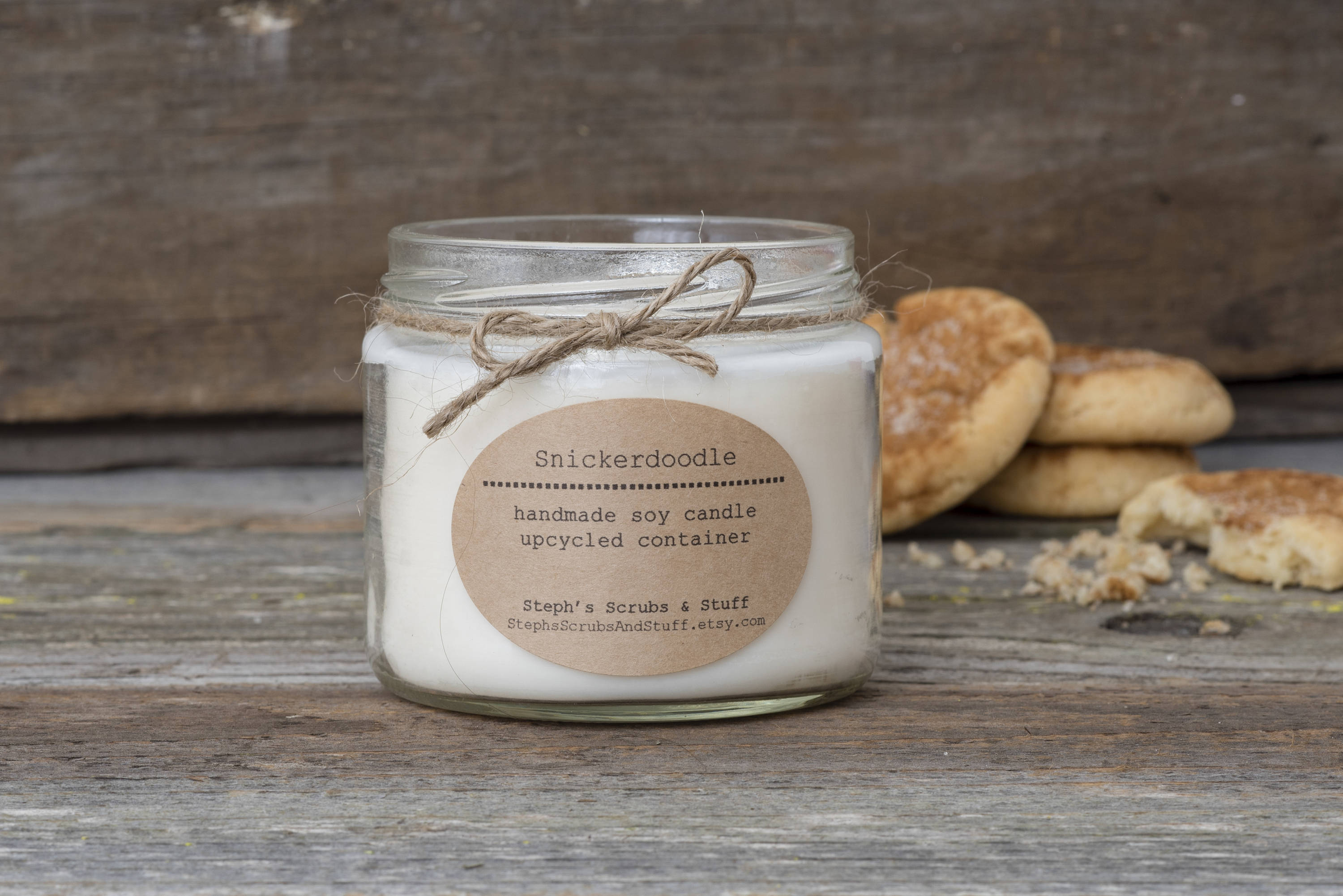 Snickerdoodle Scented Soy Candle, Cookie Candle, Holiday Candle ...