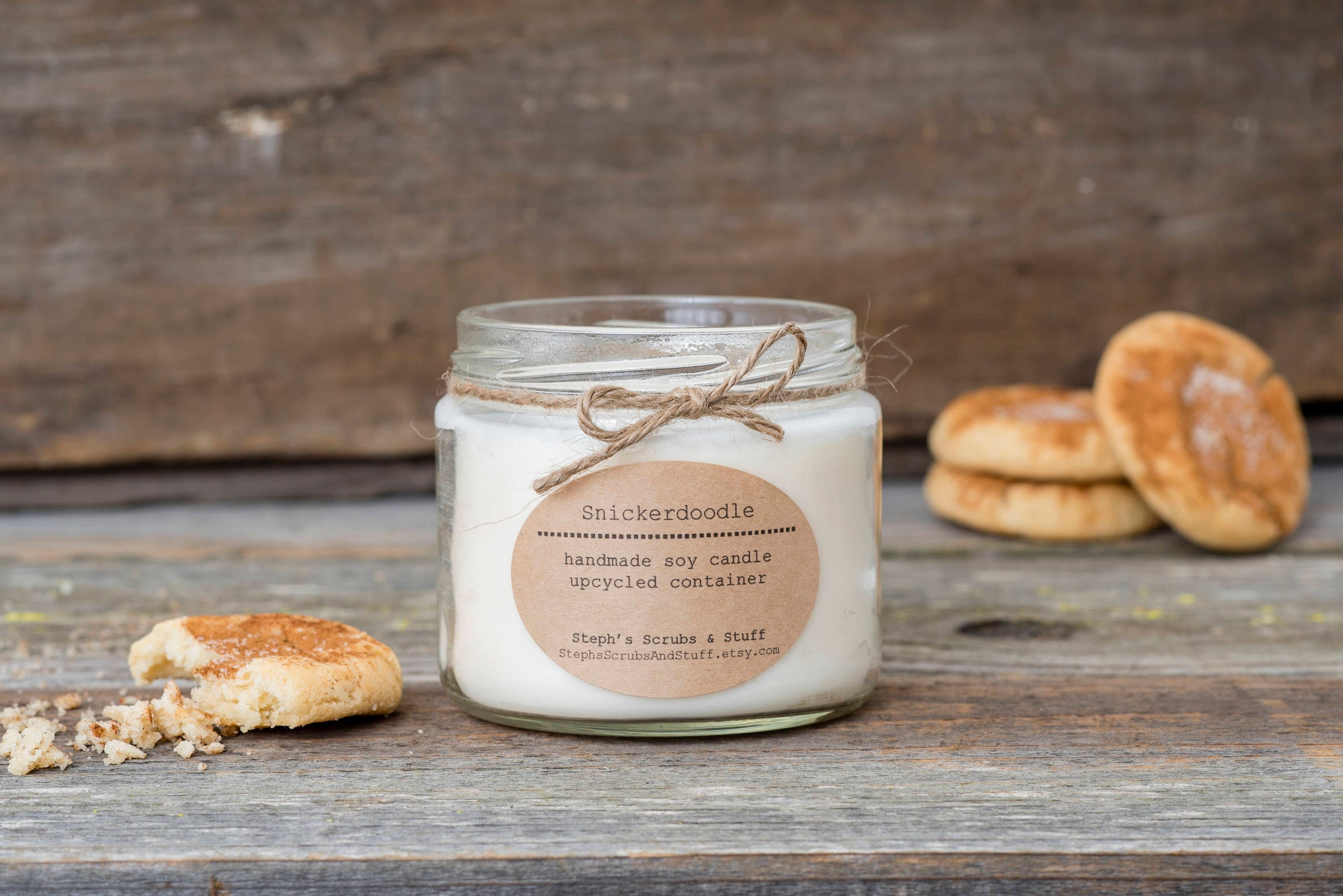 Snickerdoodle Scented Soy Candle, Cookie Candle, Holiday Candle ...