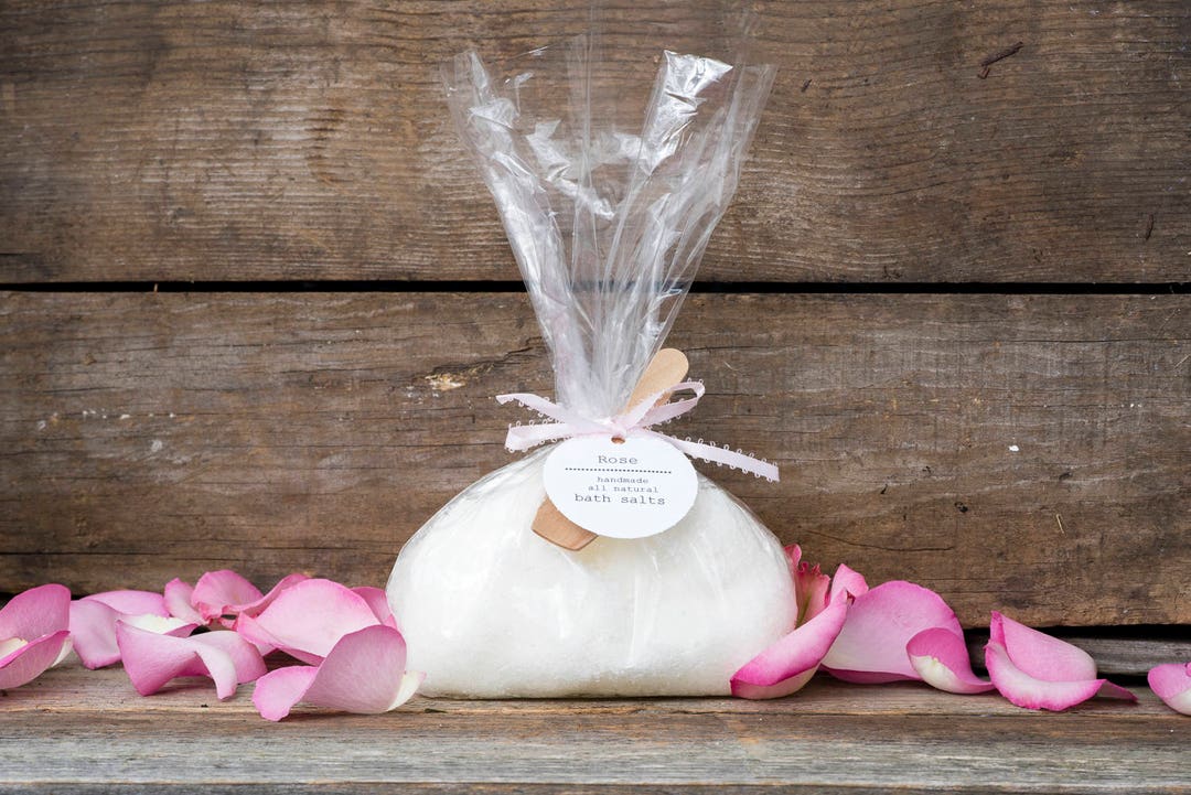 Rose Scented Bath Salts, Bath Soak, Bath Salts, Organic Bath Salts ...