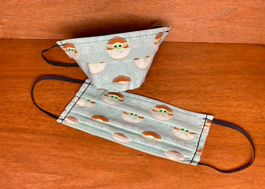 Baby Yoda Face Mask | Grogu Face Mask | Mandalorian Mask | Star Wars ...