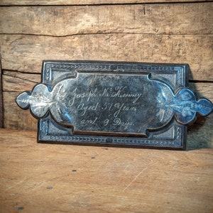 coffin plaque