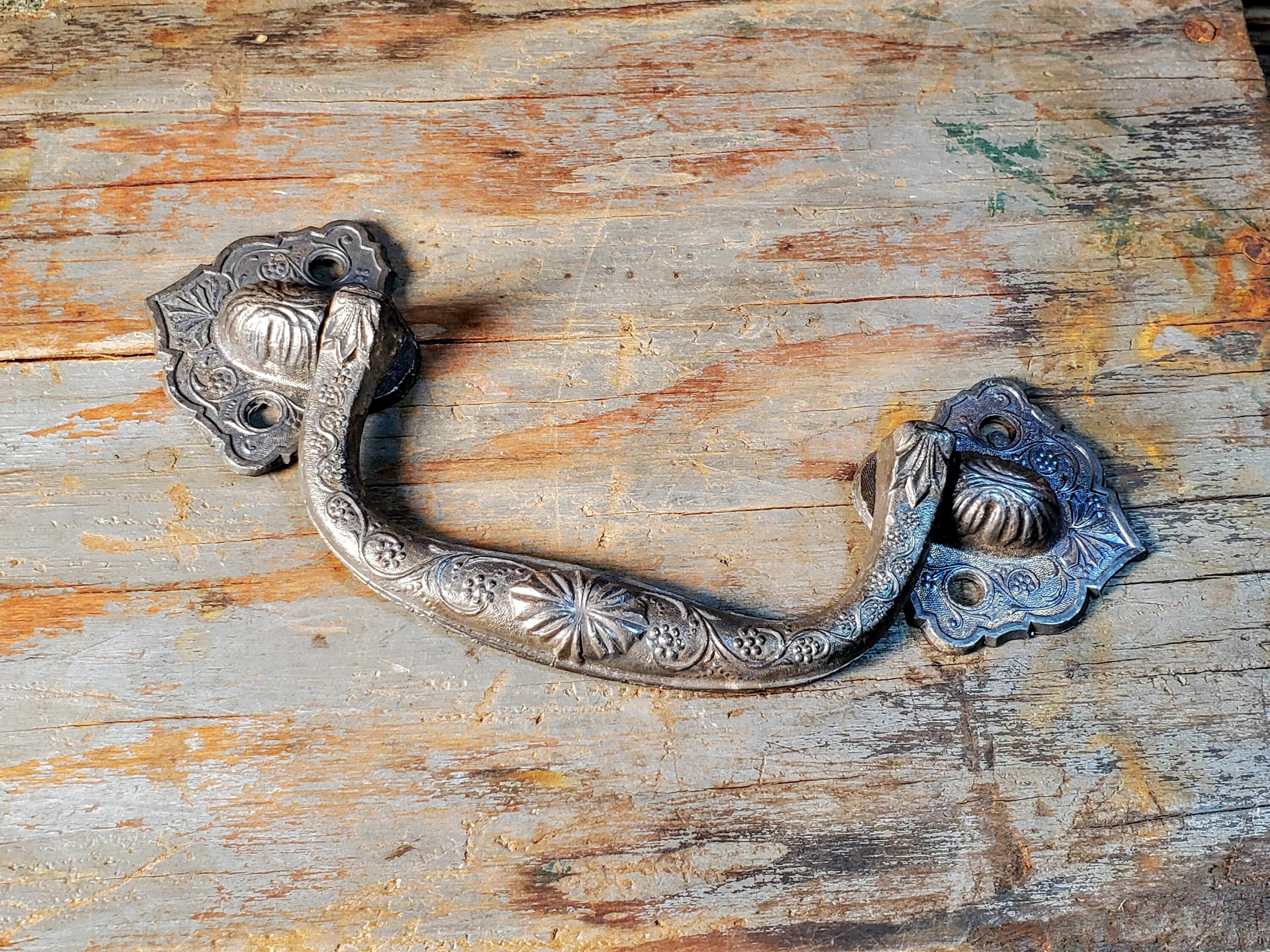 Antique Ornate Casket Handle / Vintage Metal Funerary Hardware - Etsy
