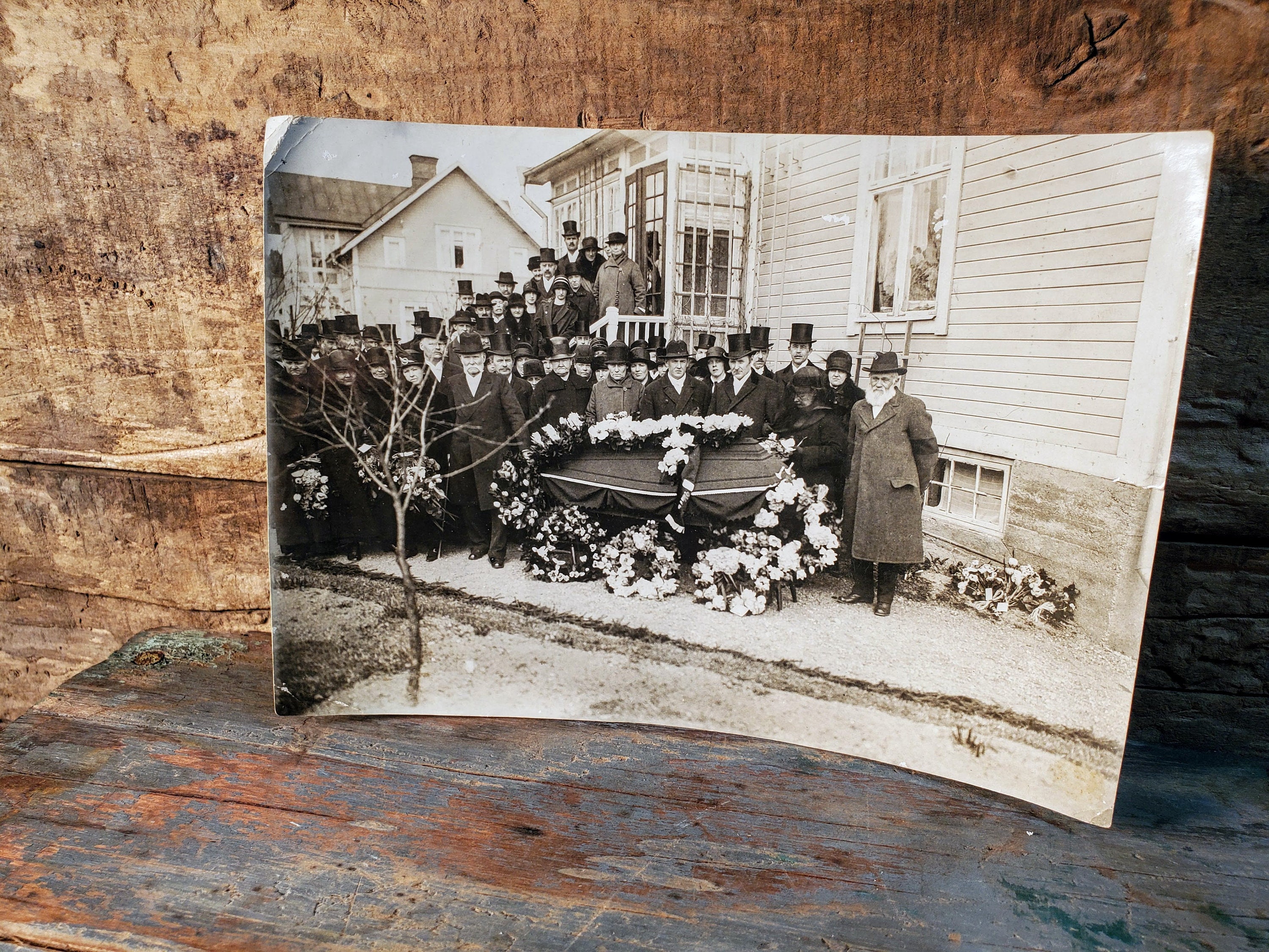 Early Century Funeral Memorial Photograph of the Deceased In a | Etsy