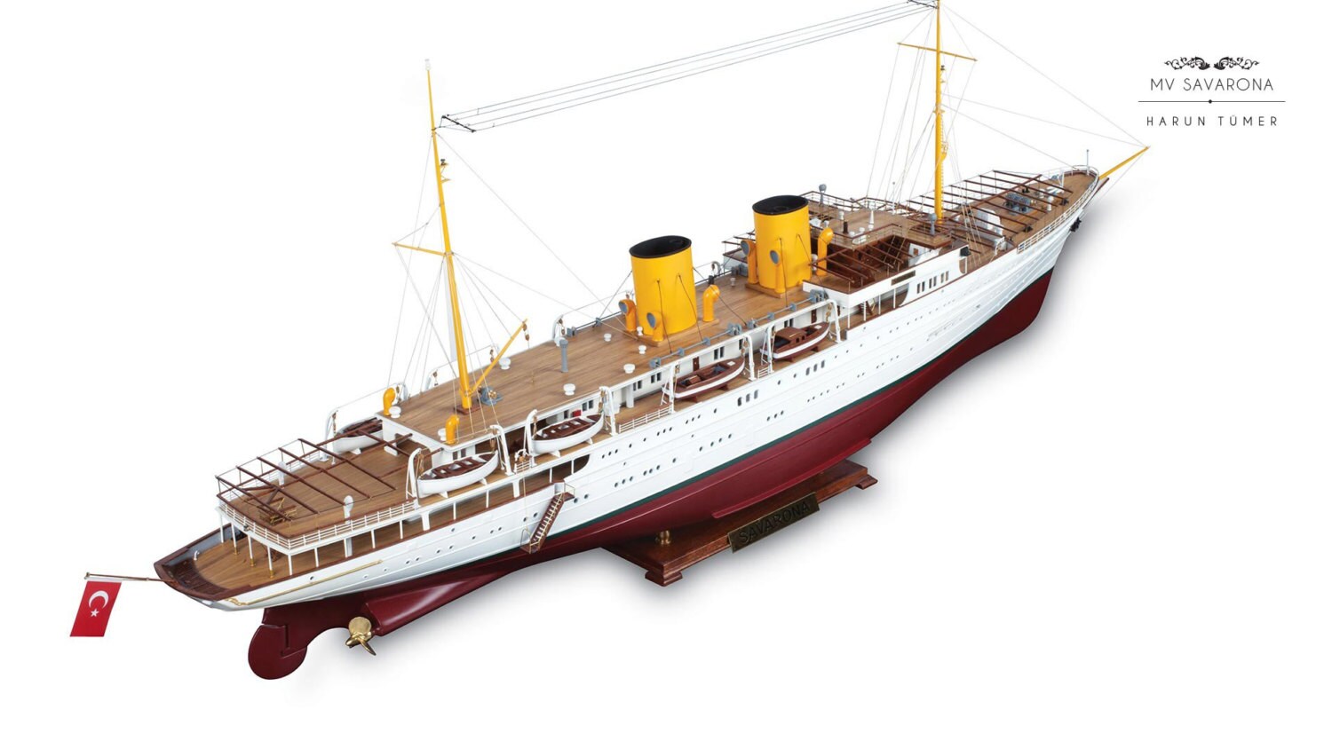 MV SAVARONA 1/125 Scale Handmade Wooden Model Ship - Etsy Australia