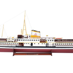 FENERBAHCE Classic Istanbul Bosphorus Ferry Handmade Wooden Model Ship ...