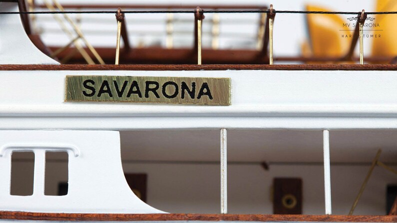 MV SAVARONA 1/125 Scale Handmade Wooden Model Ship - Etsy Australia