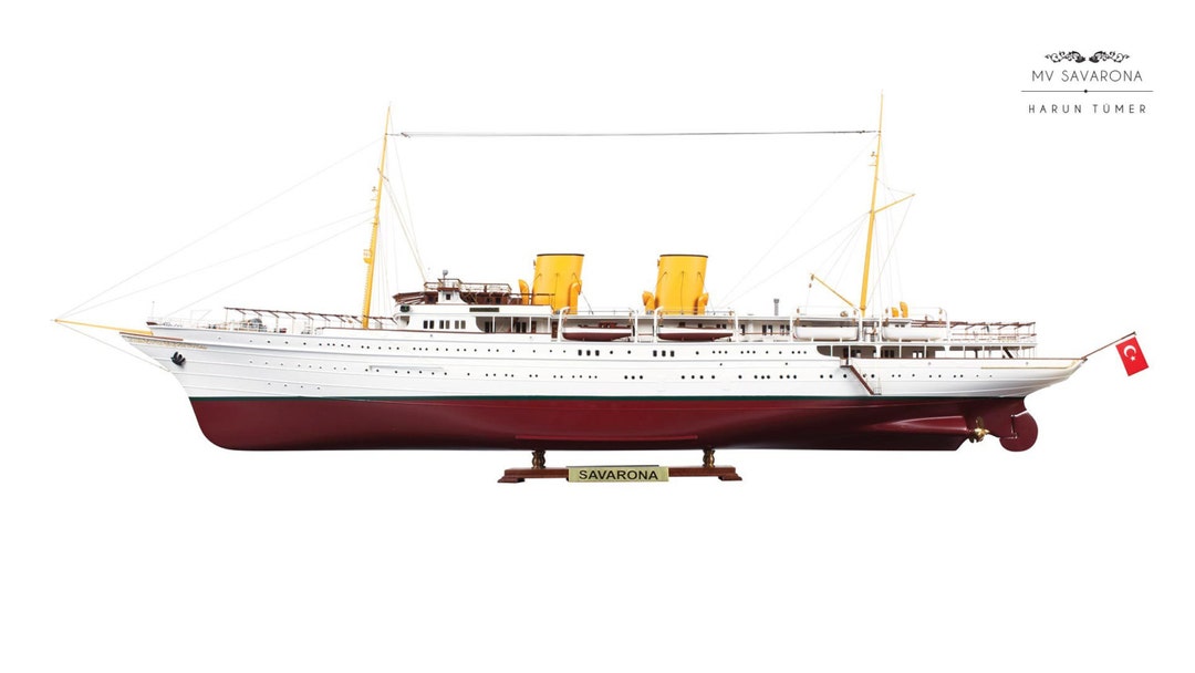 MV SAVARONA 1/125 Scale Handmade Wooden Model Ship - Etsy Australia