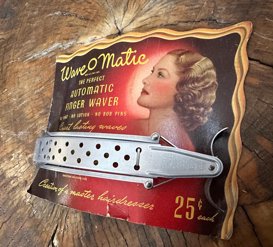 Vintage Mervin Wave O Matic Finger Wave Curler Clip on Original Card - Etsy