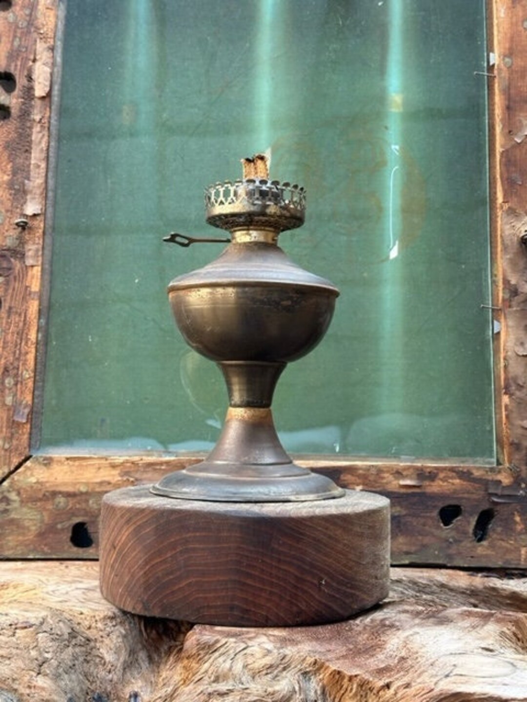 Large Vintage Oil Lamp Base - Etsy