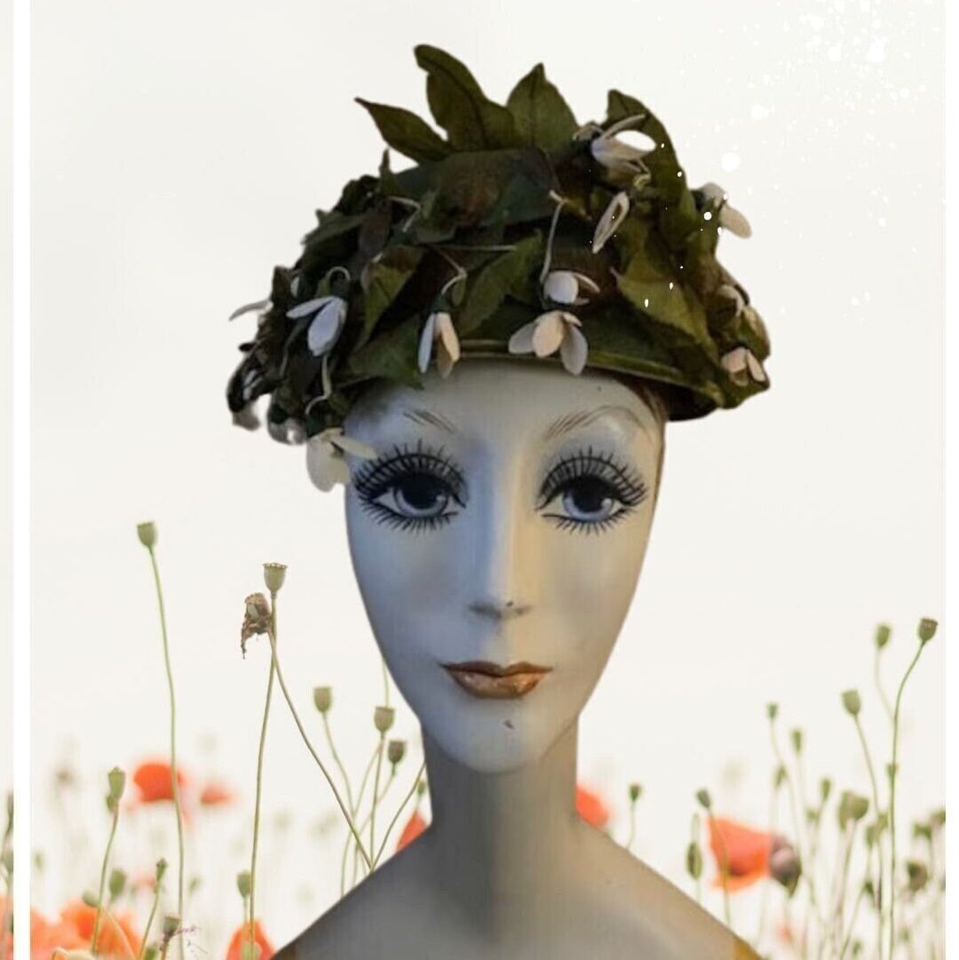 Vintage Greenery Hat - Etsy