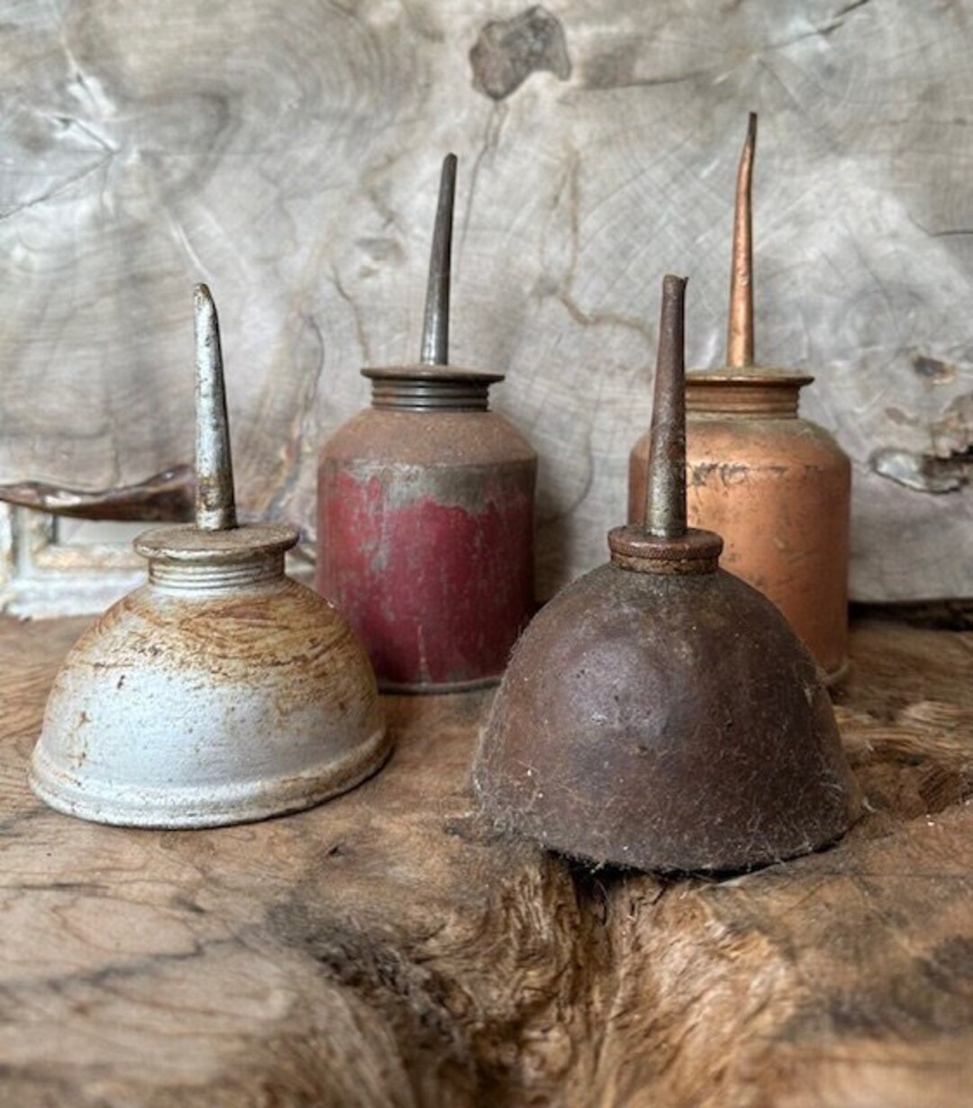 Vintage Rusty Oils Cans (four) - Etsy