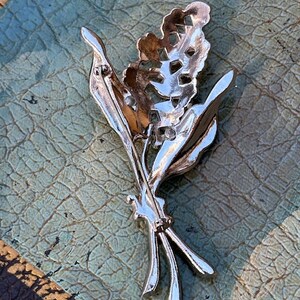 Vintage Estate Coro Rare Vintage Hyacinth Floral Enamel Rhinestone ...