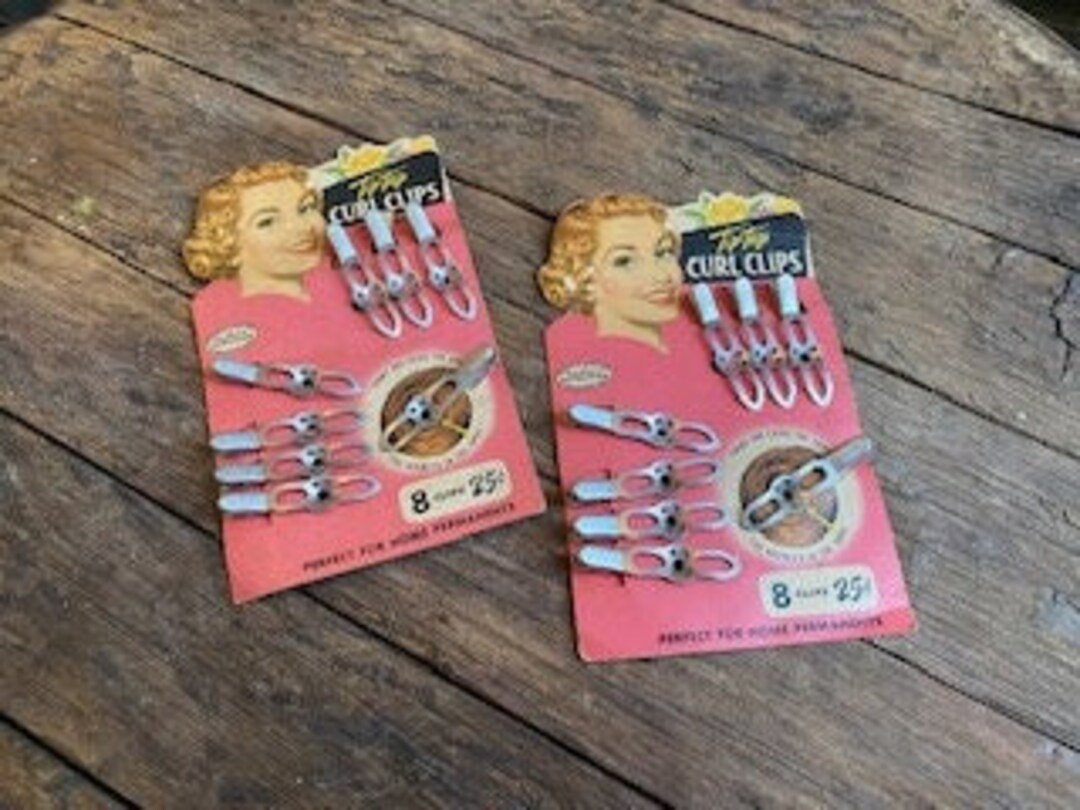 Vintage Tip Top Curl Clips - Etsy
