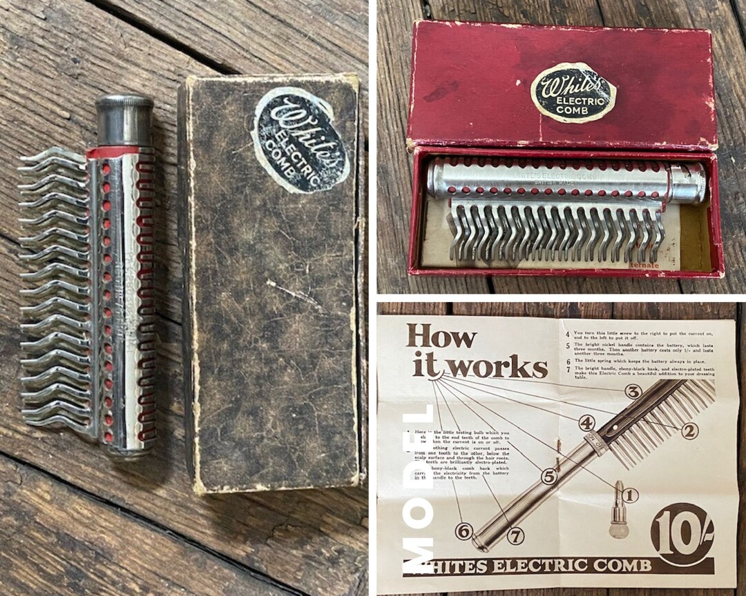 Vintage Whites Electric Combs (2) - Etsy