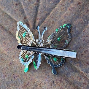 Vintage Fluttering Butterfly Hair Clip - Etsy
