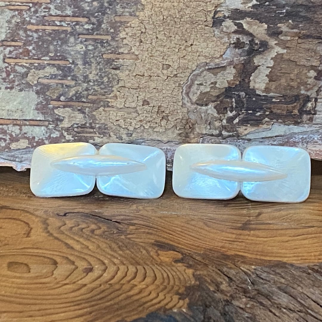 Vintage Pearly White Shoe Clips - Etsy