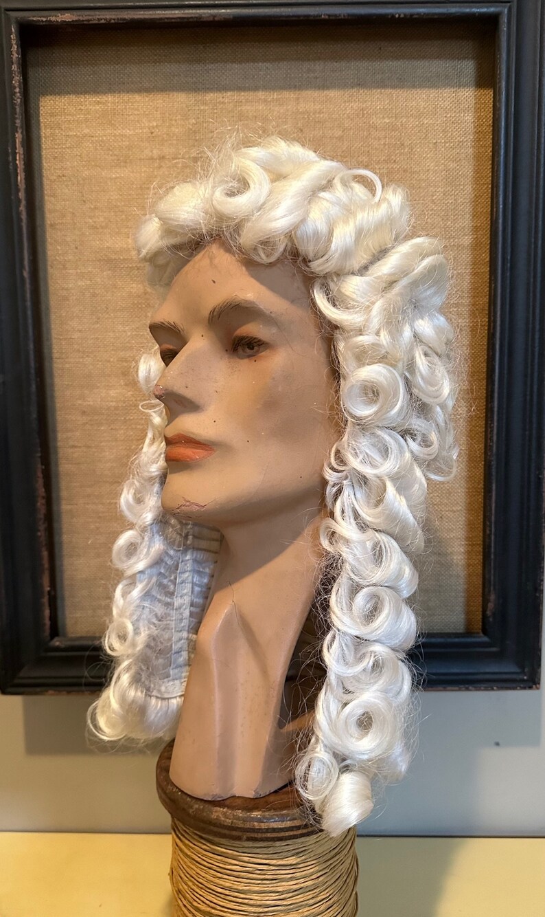 Vintage Theatrical Hairgood Victorian Costume Wig White Curls by Ideal ...
