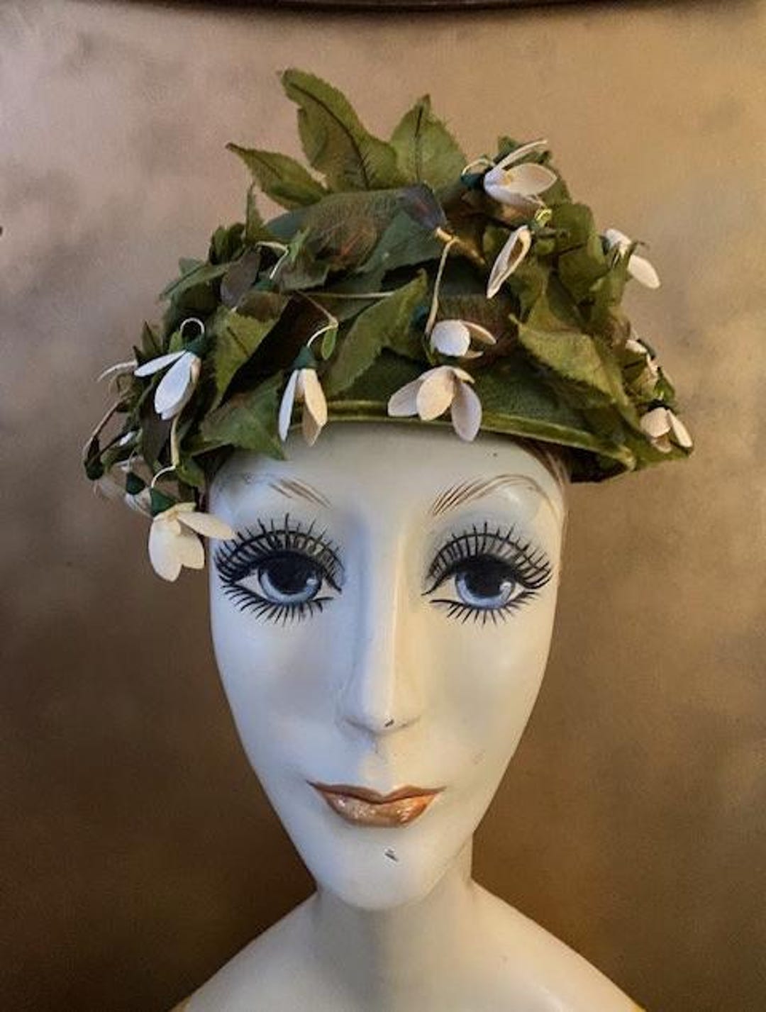 Vintage Greenery Hat - Etsy