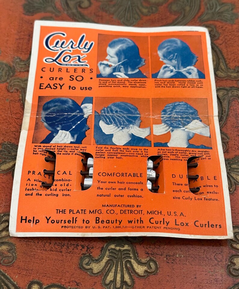 Vintage Curly Lox Curlers New Old Stock Made in the USA - Etsy