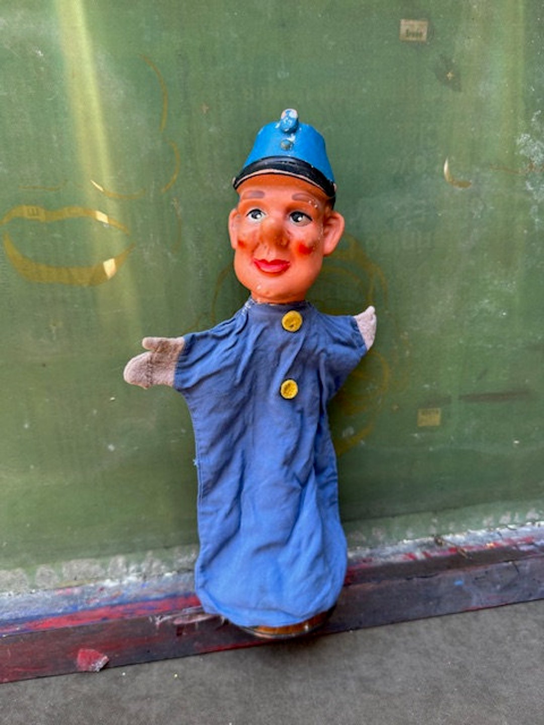 Vintage Policeman Hand Puppet 1960's - Etsy