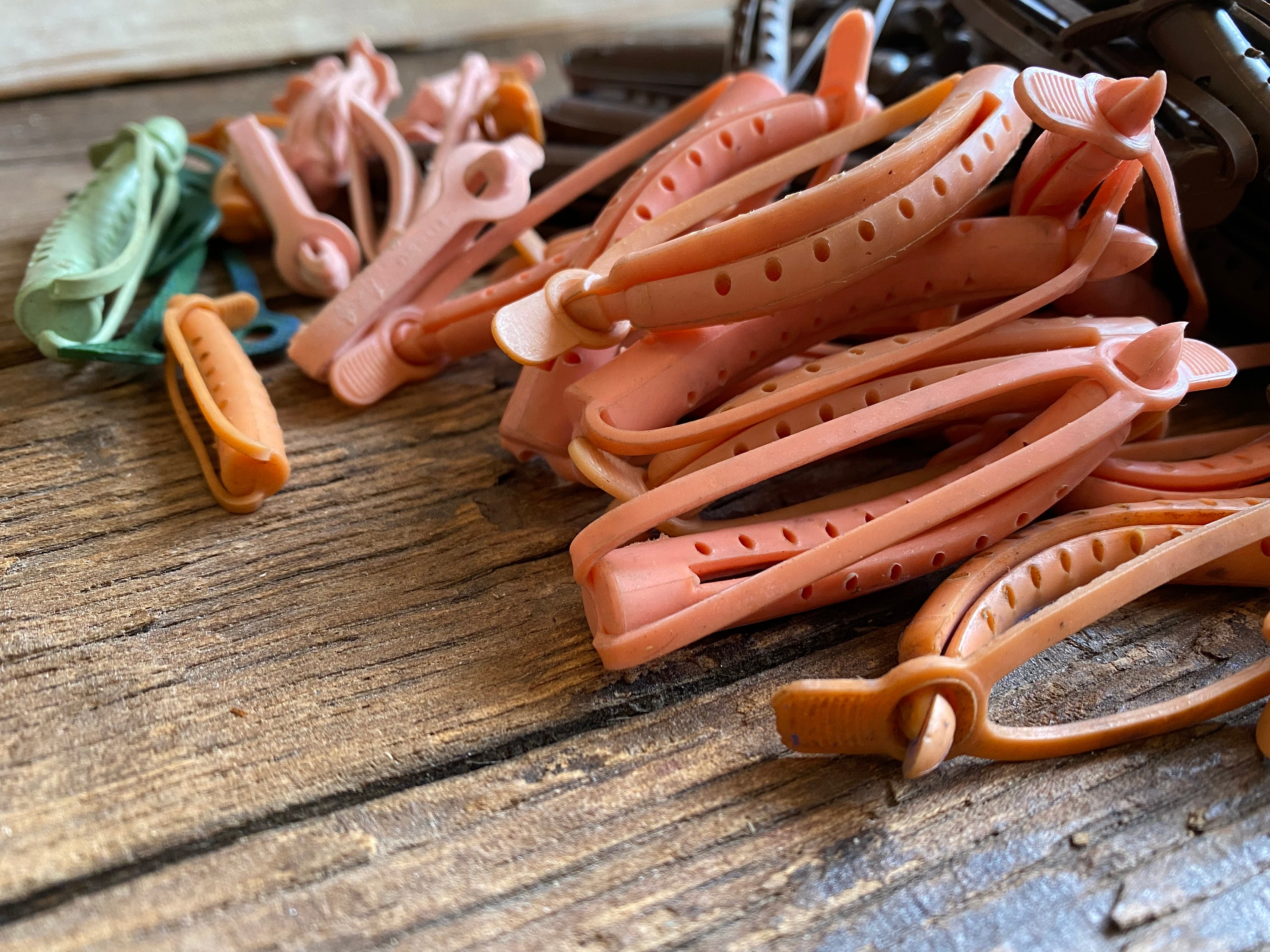 Vintage Lot of Rubber Curlers
