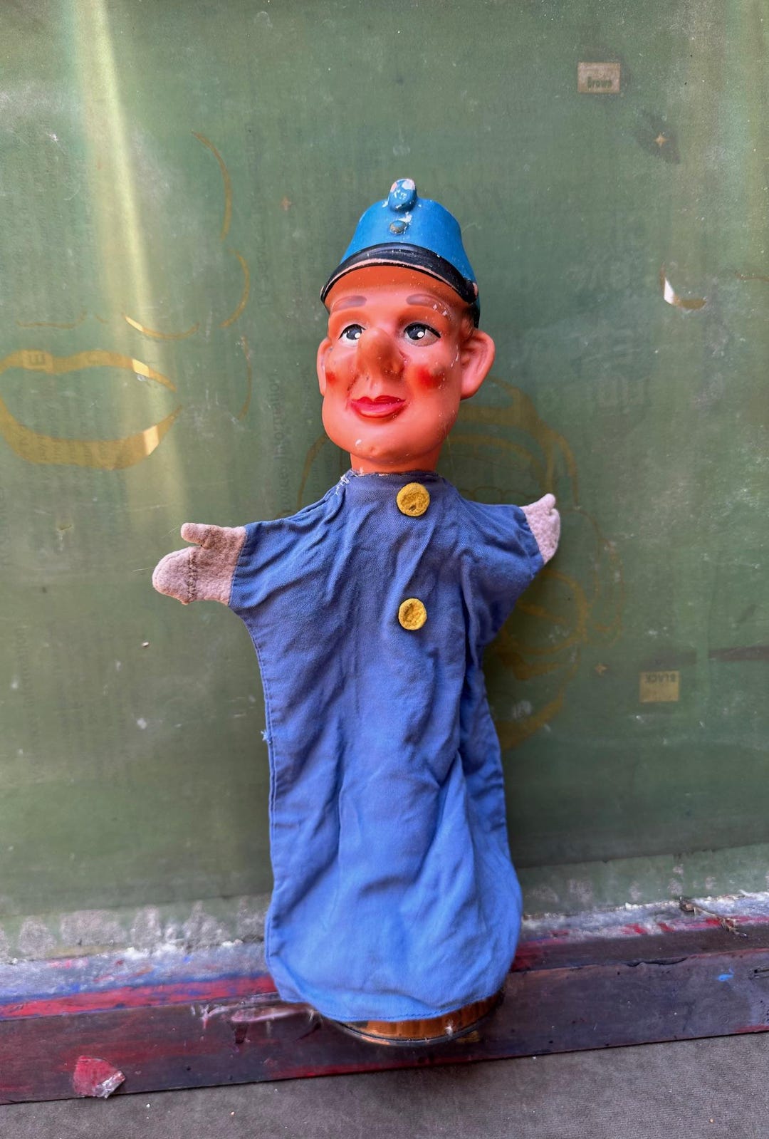 Vintage Policeman Hand Puppet 1960's - Etsy