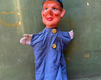 Vintage Hand Puppet Cop 'BULDO WEIRDO' Policeman Glove Theater - Etsy