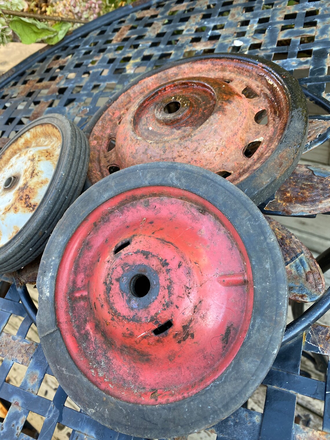 Vintage Metal Wheels - Etsy