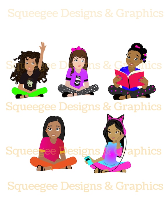 Child Sitting Criss Cross Clipart