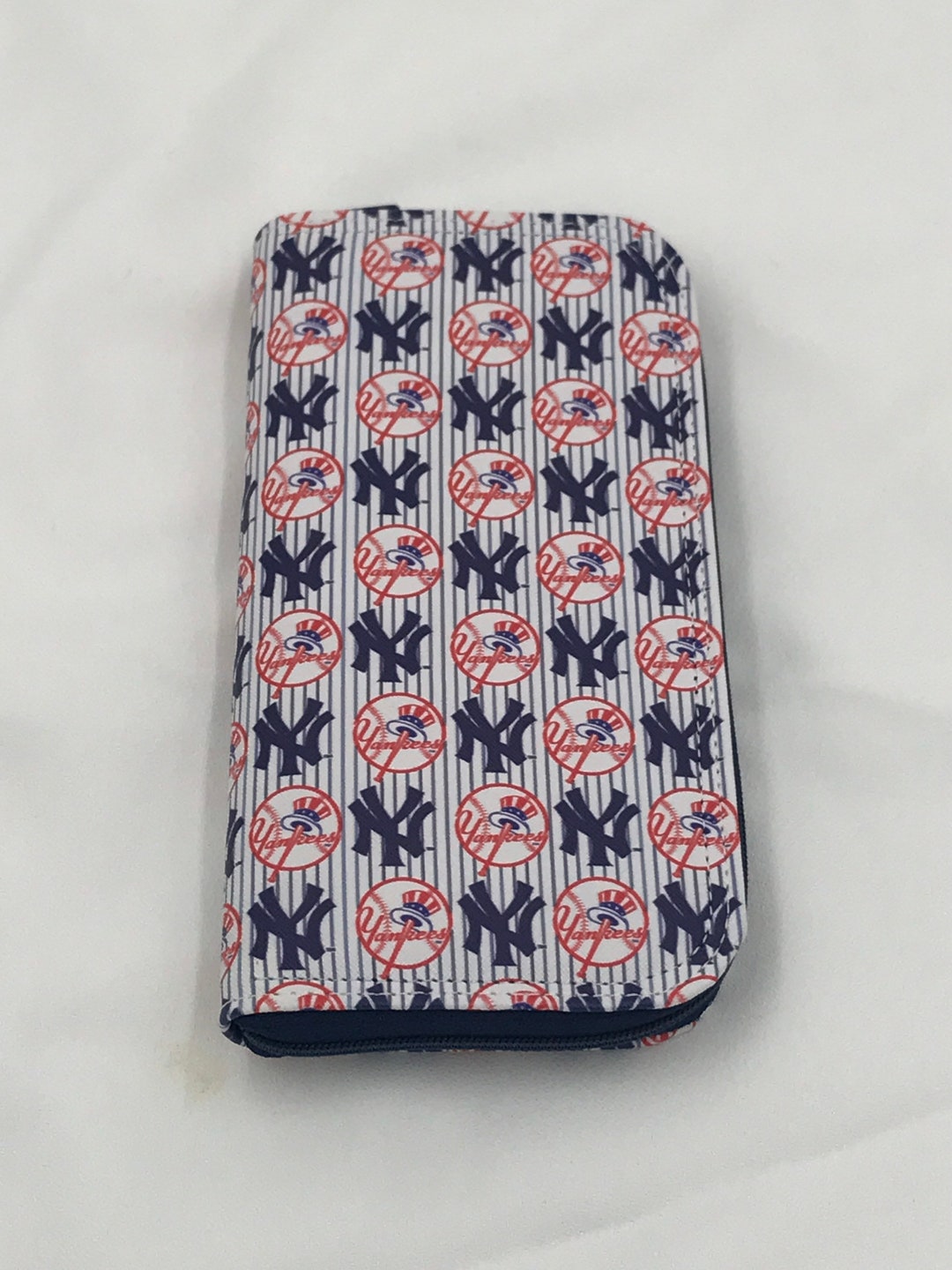 New York Yankees Zip Around Wallet Handmade - Etsy