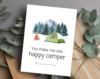 Cardstalked Sappy Tent Camping Pop-up Anniversary Card - Etsy
