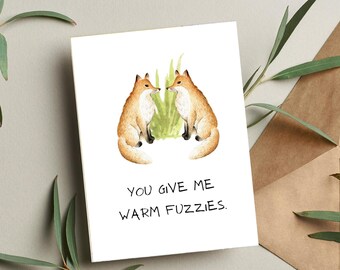 Warm Fuzzies Card - Etsy