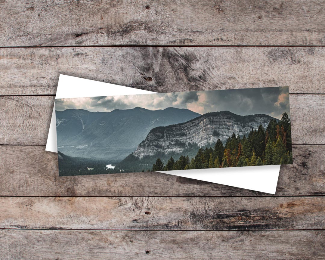 Banff National Park Bookmark, Mountain Bookmark, Wilderness Theme ...