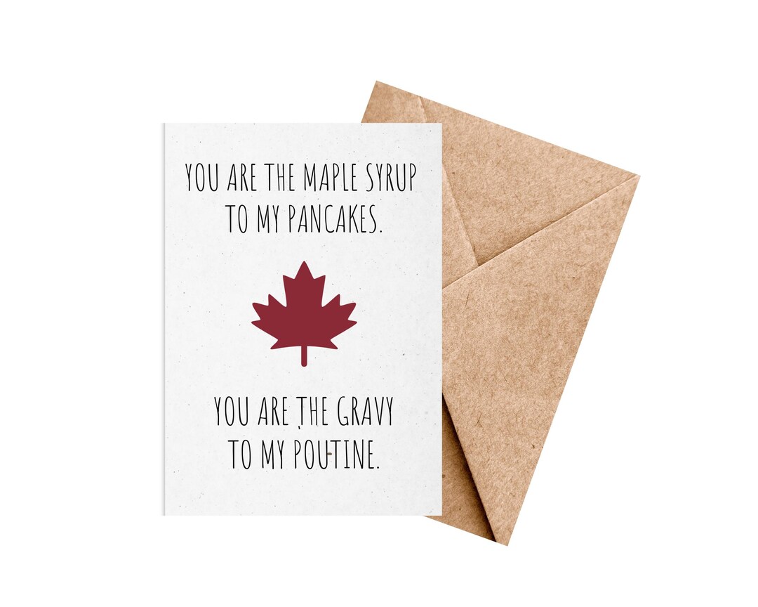 Funny Poutine Greeting Card: Canada Valentines Card for Spouse - Etsy